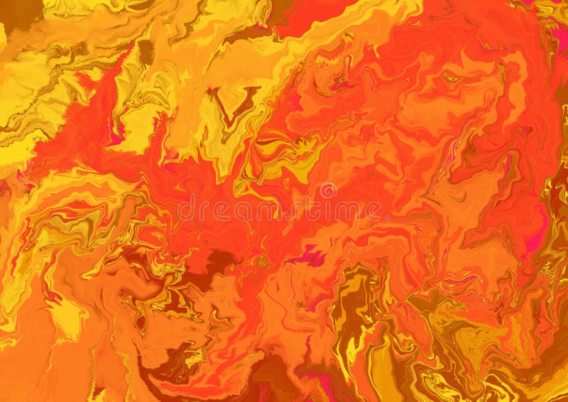 Orange Marble Fire Abstract Background Stock Illustration ...