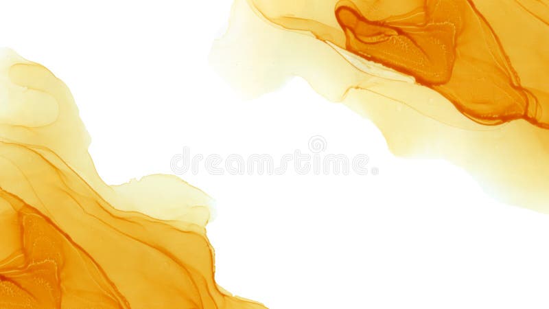Orange Marbled Ink Banner Background with Copy Space. Stock ...