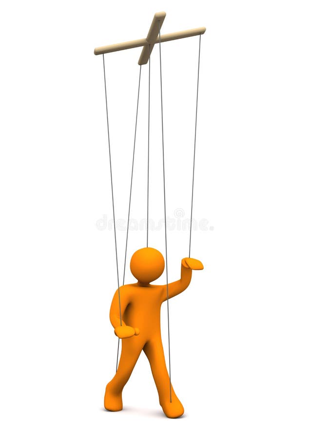 Marionette puppet set stock vector. Illustration of dictator - 30548280