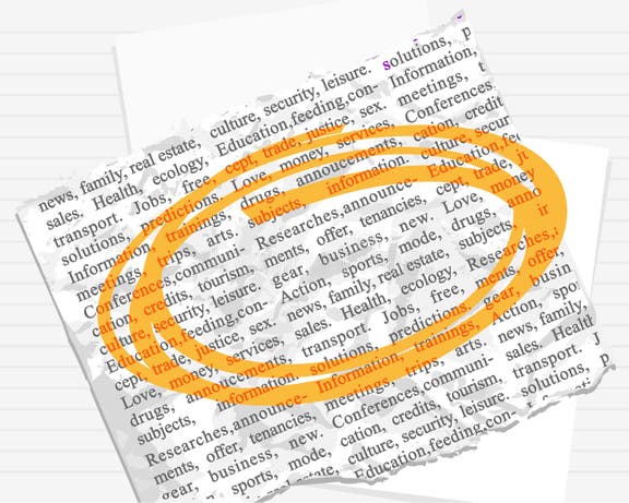 Orange Mark on Paper and Text Stock Vector - Illustration of white ...