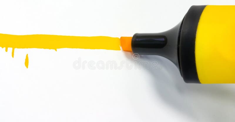 Orange marker stock photo. Image of business, colored - 6906008