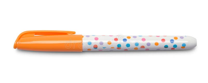 Orange Marker stock photo. Image of felt, white, craft - 237342684