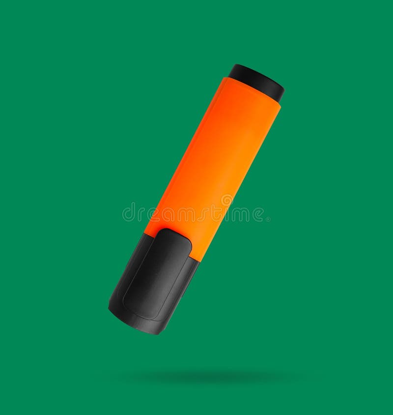 Orange Marker with Markers on the Checklist Sheet Stock Image - Image ...