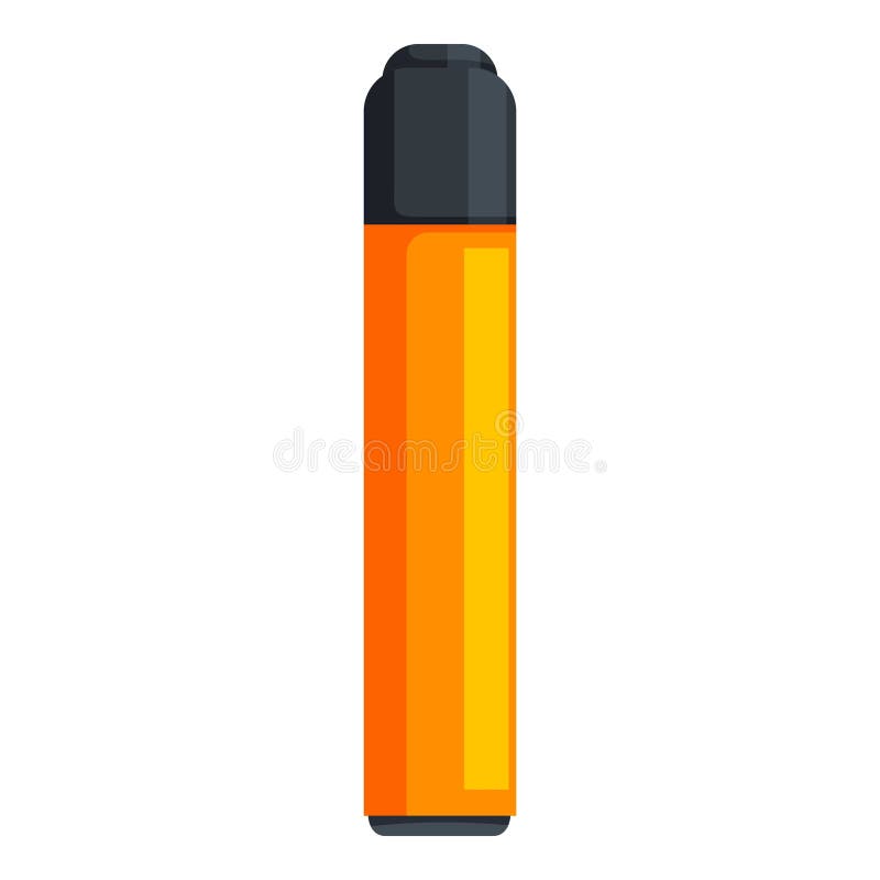 Orange Marker Pen Standing Up Stock Illustration - Illustration of ...