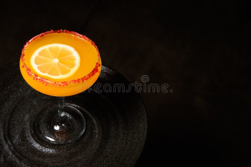 Orange martini cocktail stock photo. Image of margarita - 95776088