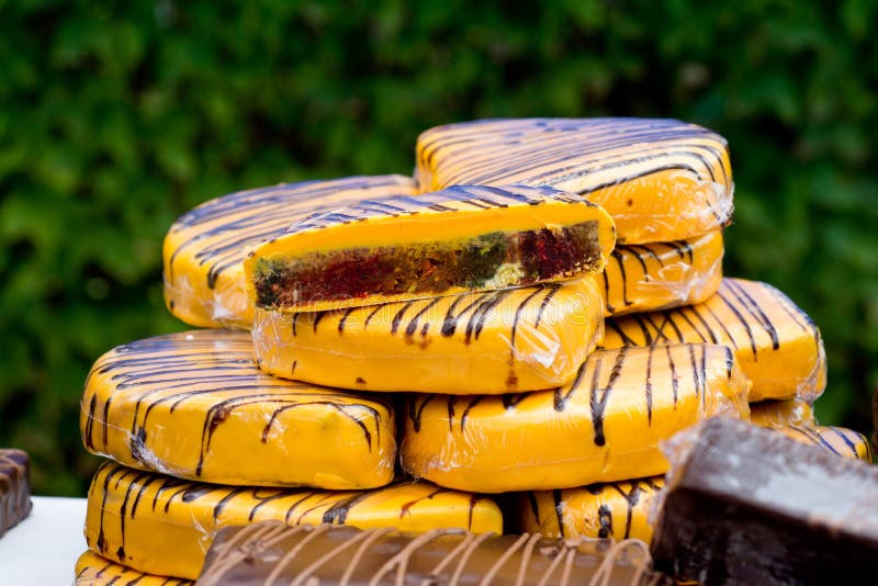 Orange marzipan stock image. Image of food, numerous - 59668783