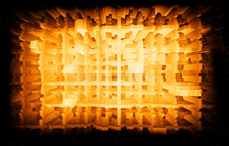 Orange matrix disco room stock illustration. Illustration of data - 8179676