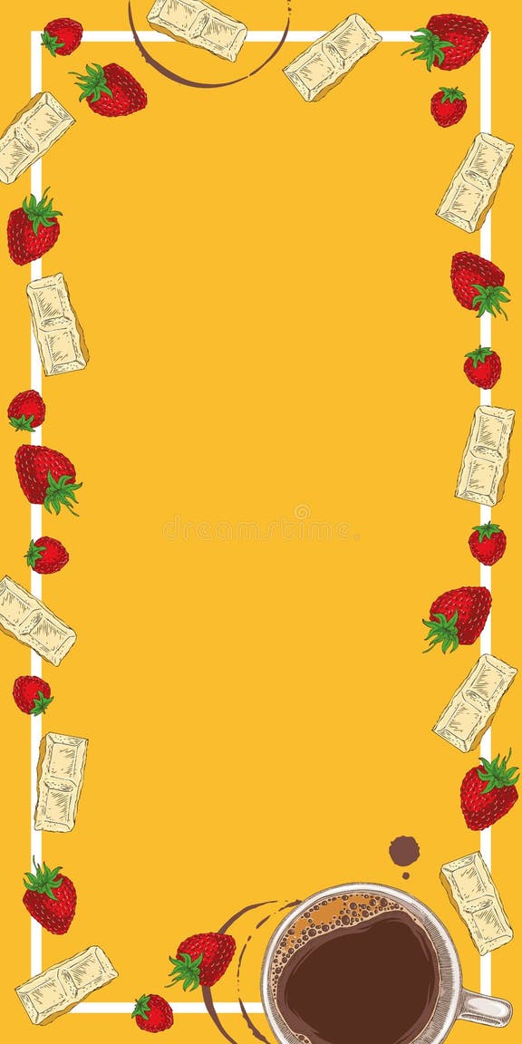 Orange Menu Template stock vector. Illustration of rectangle - 172757129