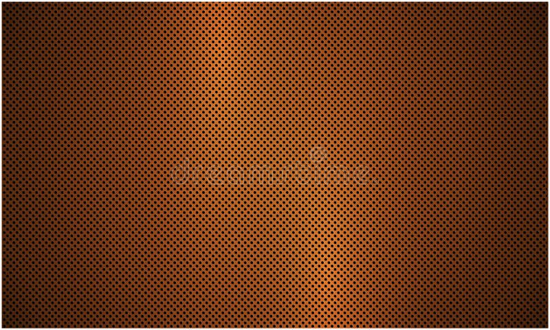 Orange Metal Background with Perforation. Illustration. Raster Version ...