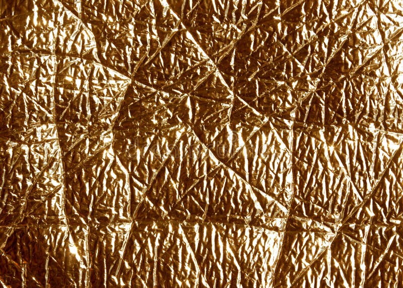 Metal Foil Texture in Orange Color Stock Image - Image of bright, blank ...