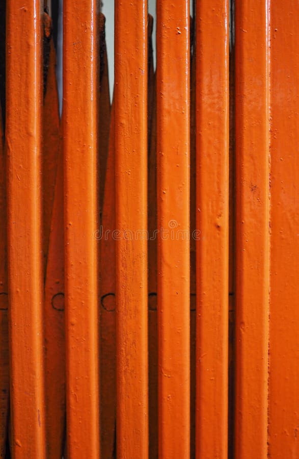 Orange metal shutter stock image. Image of steel, paint - 130769137