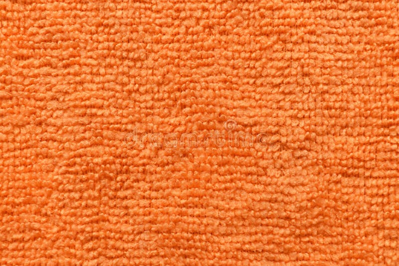 Orange Microfiber Cloth Texture Background. Textile Surface Texture ...