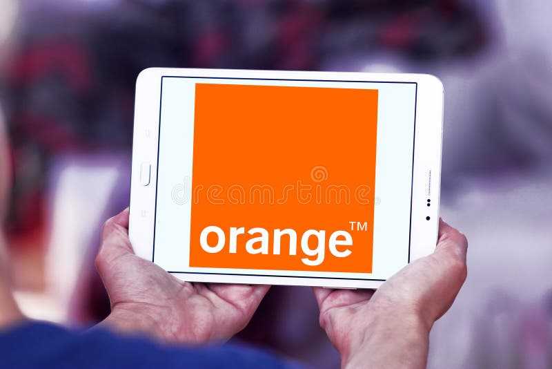 Orange Mobile Operator Logo Editorial Stock Photo - Image of phone ...