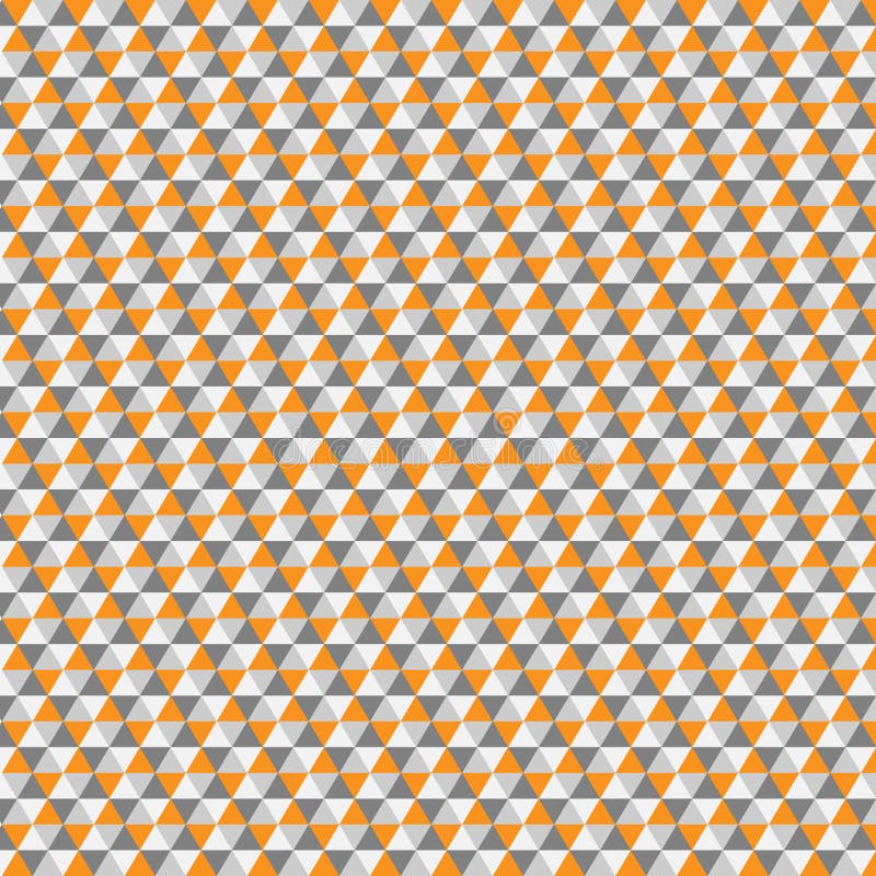 Orange Modern Seamless Unique Triangle Pattern, Vector Illustration ...