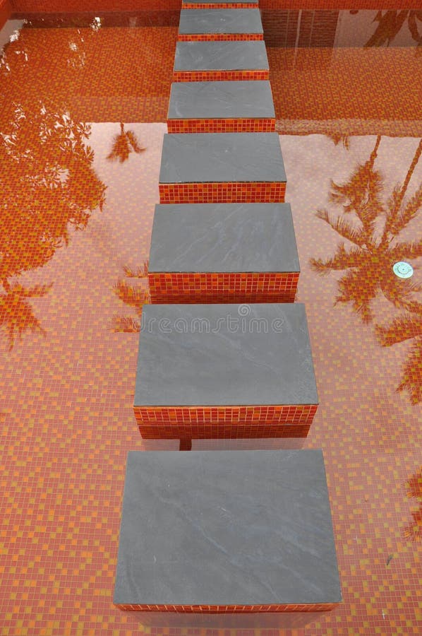 Orange Mosaic Tile stock image. Image of bath, colour - 27606985