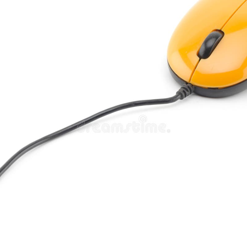 Orange Mouse Isolated on White Stock Image - Image of mouse, manual ...