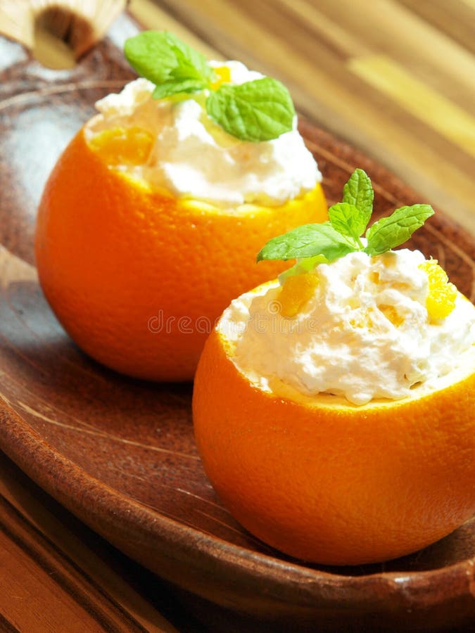 Orange mousse stock photo. Image of food, sugar, balm - 14580606