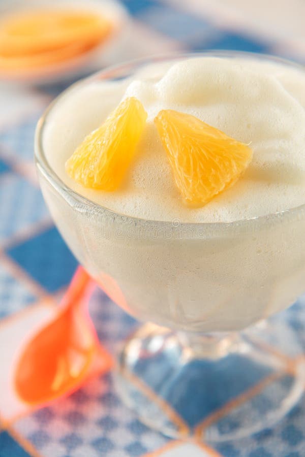 Orange mousse stock photo. Image of food, sugar, balm - 14580606