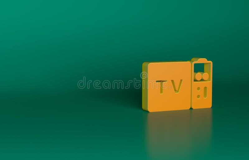 Orange Multimedia and TV Box Receiver and Player with Remote Controller ...