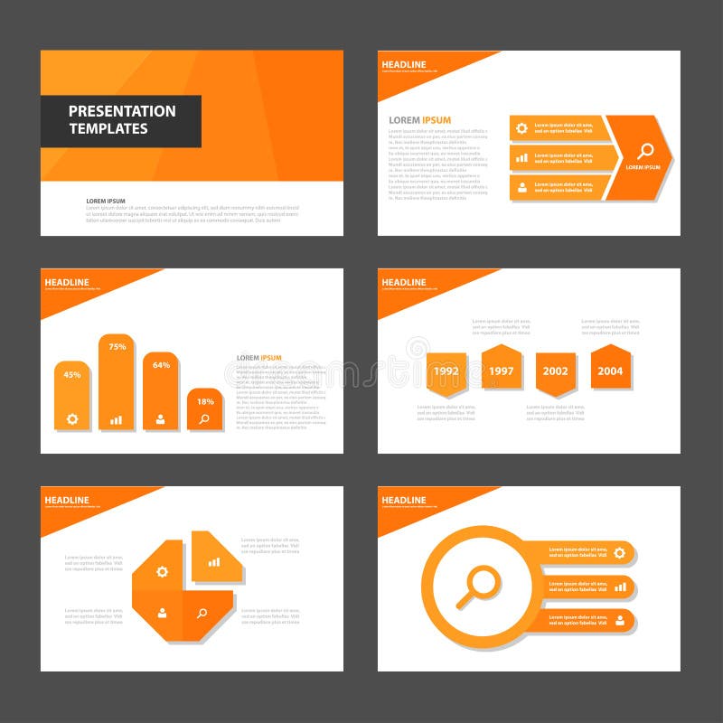 Pink Yellow Green Infographic Elements Presentation Template Flat ...