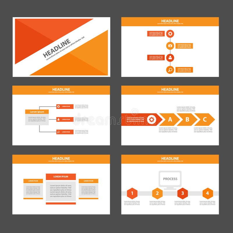 Orange Multipurpose Infographic Elements and Icon Presentation Template ...