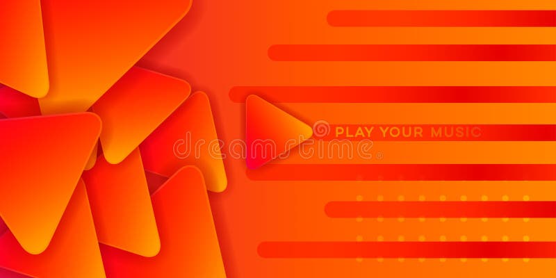 Orange music abstract stock illustration. Illustration of music - 145917194