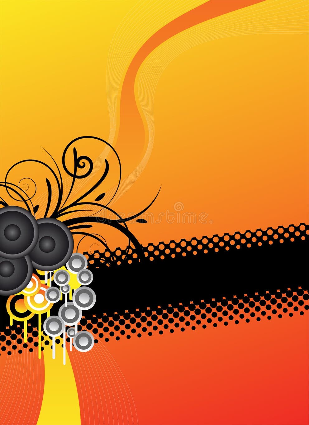 Music Background Orange Stock Illustrations – 28,607 Music Background ...