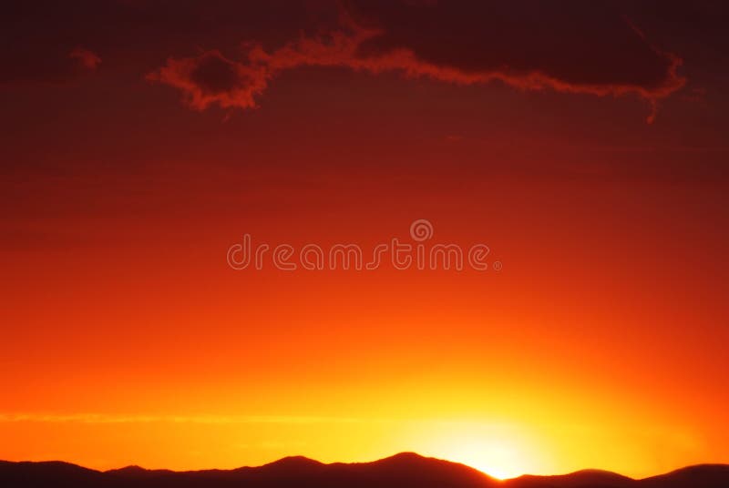 Sunset of the Russian Primorye Mountains L Stock Photo - Image of ...