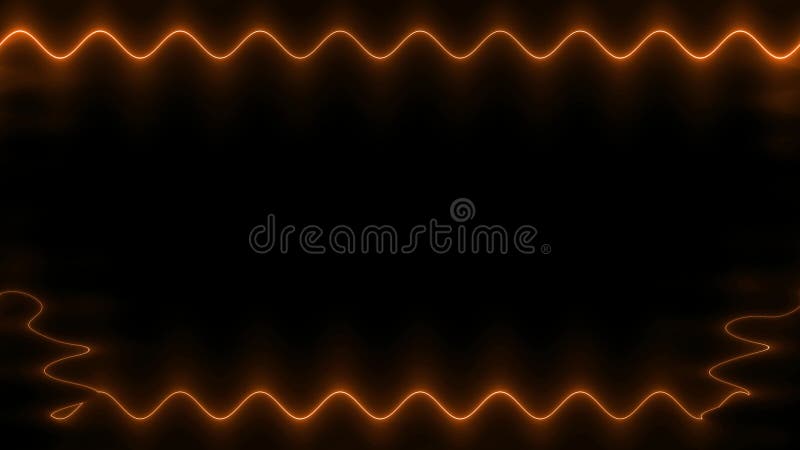 Orange Neon Lights Frame Design Stock Video - Video of light, sparkle ...