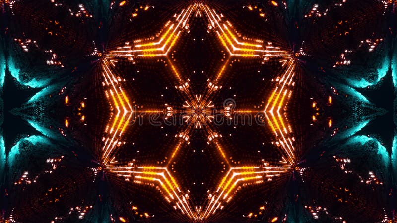 Orange Neon Motion Background Vj Loop. Infinitely Looped Animation ...