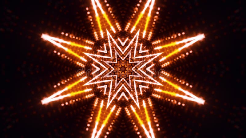 Orange Neon Motion Background Vj Loop. Infinitely Looped Animation ...
