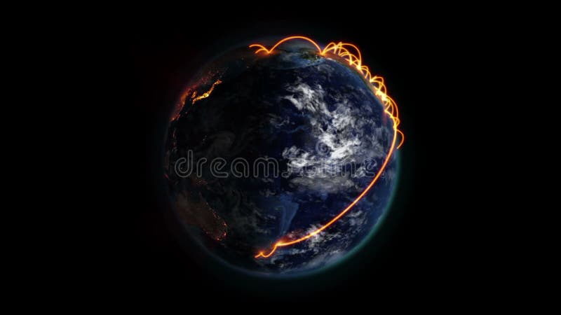Global Network - Orange stock footage. Video of connections - 57126708