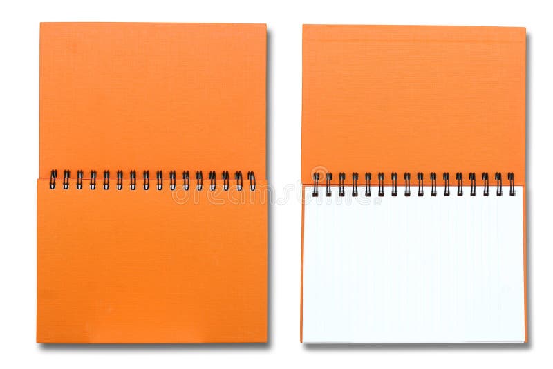 Orange note book stock image. Image of corner, draw, document - 26600153