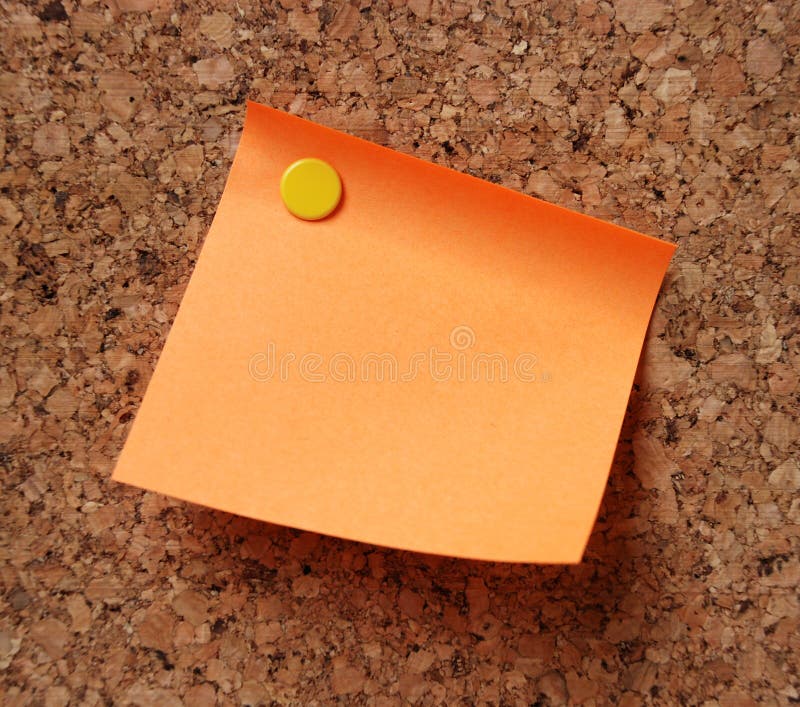 Orange note pad stock image. Image of empty, yellow, reminder - 7693047