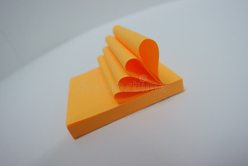 Orange Sticky Note is Perfect for Backgrounds and Designs. Stock Image ...