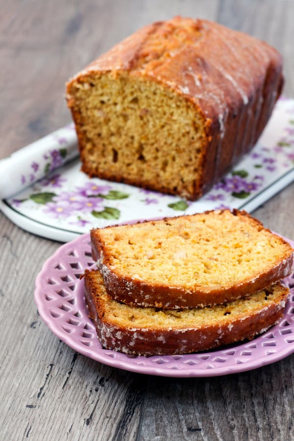 Orange nut tea bread stock image. Image of loaf, dessert - 28123867