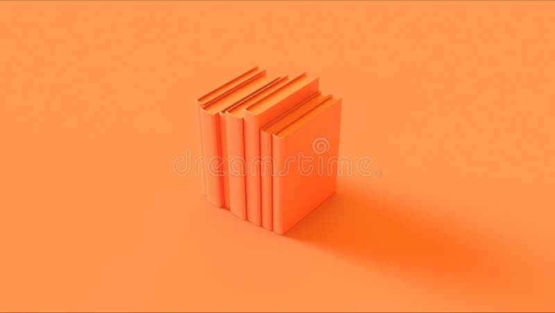 Orange Office Vertical Box Files Stock Illustration - Illustration of ...