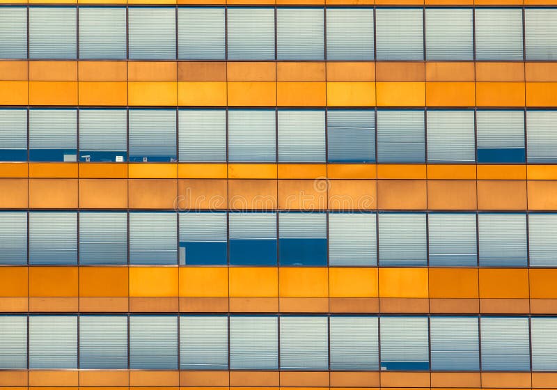 Orange Office Window Background Stock Photo - Image of architecture ...