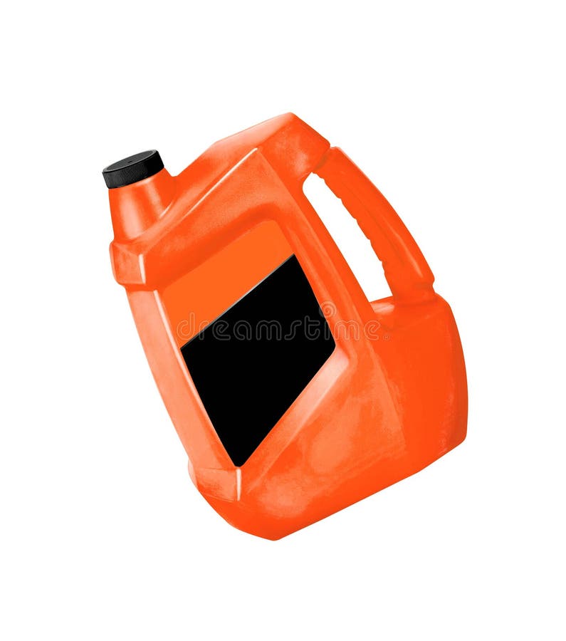 Orange Oil Canister Isolated Stock Photo - Image of transportation ...