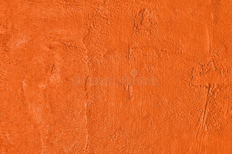 Orange Old Wall Background. Abstract Orange Texture with Rough Wall ...