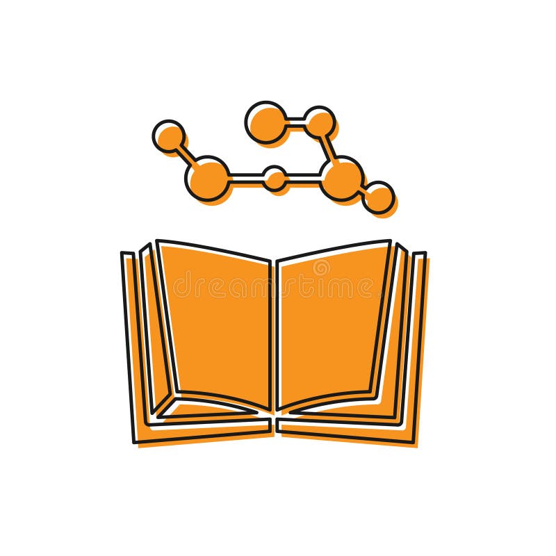 Orange Open Book Icon Isolated on White Background. Vector Illustration ...
