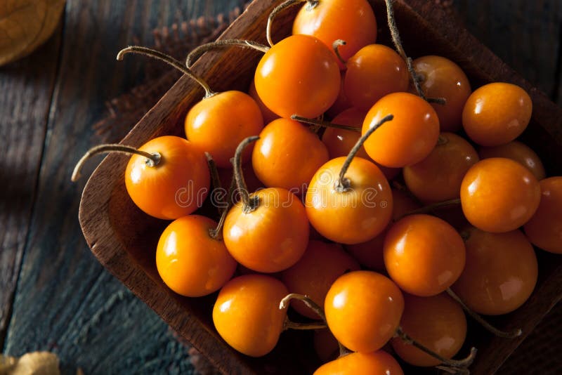 Orange Organic Cape Gooseberries Stock Image - Image of food ...