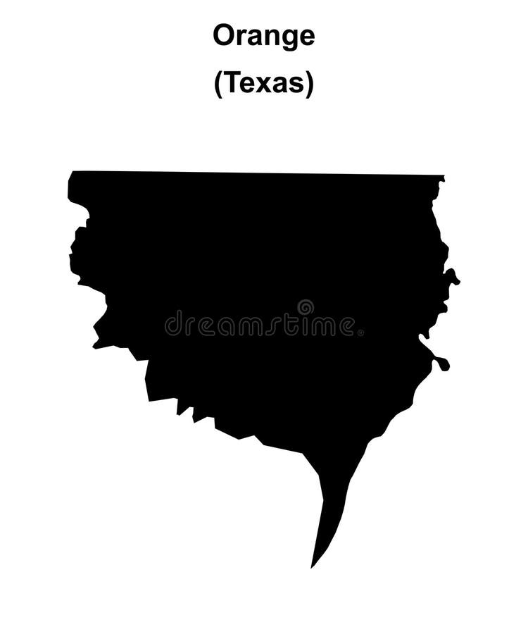 Orange outline map stock illustration. Illustration of icon - 361793402