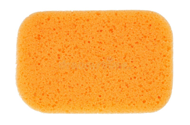 Orange oval bath sponge stock image. Image of texture - 16483691