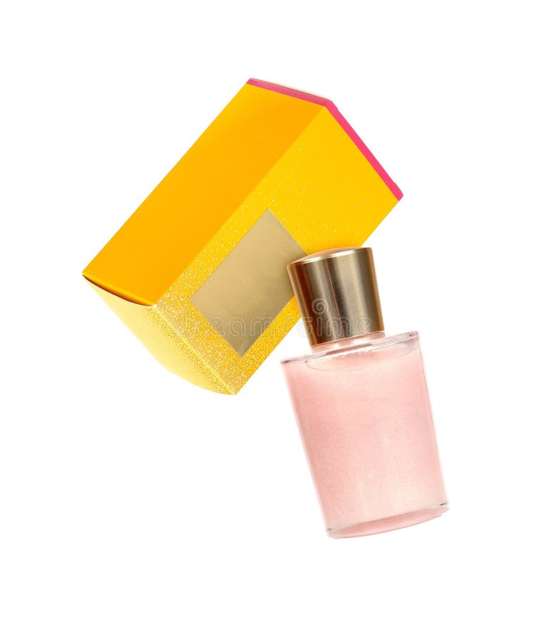 Orange Packing Box Isolated on White Background Stock Photo - Image of ...