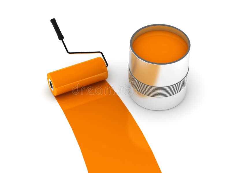 Orange paint splodge stock illustration. Illustration of design - 2767483