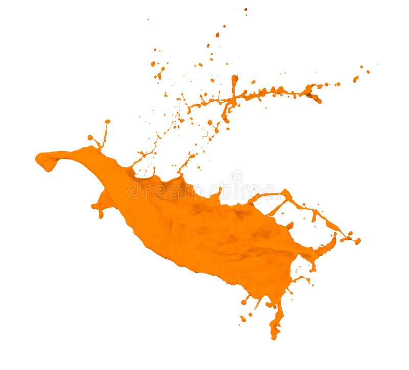 Orange paint splash stock photo. Image of paint, abstract - 201871016