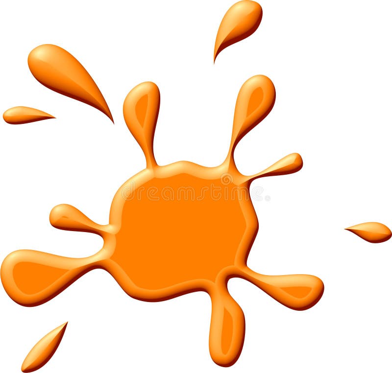 Orange Paint Splash Logo
