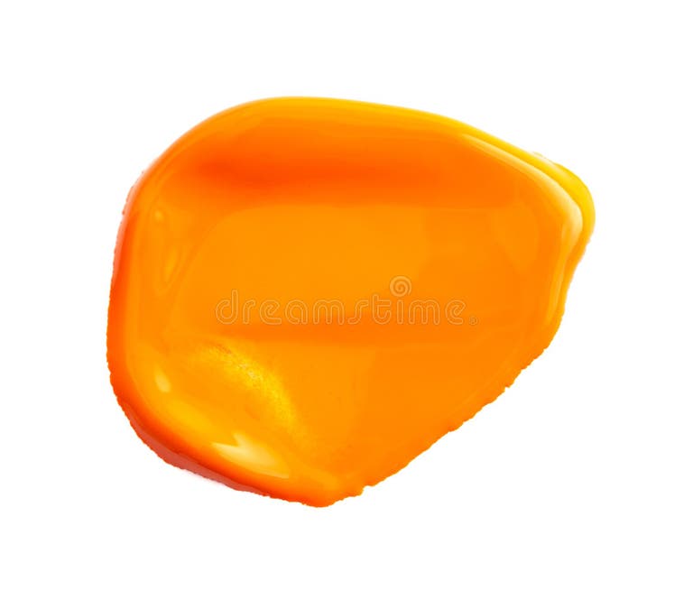 An Orange Paint Swatch on a White Background Stock Photo - Image of ...