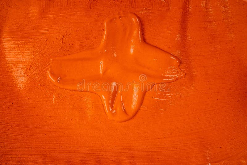 Orange Paint Texture on Wall Stock Image - Image of artistic, dark ...